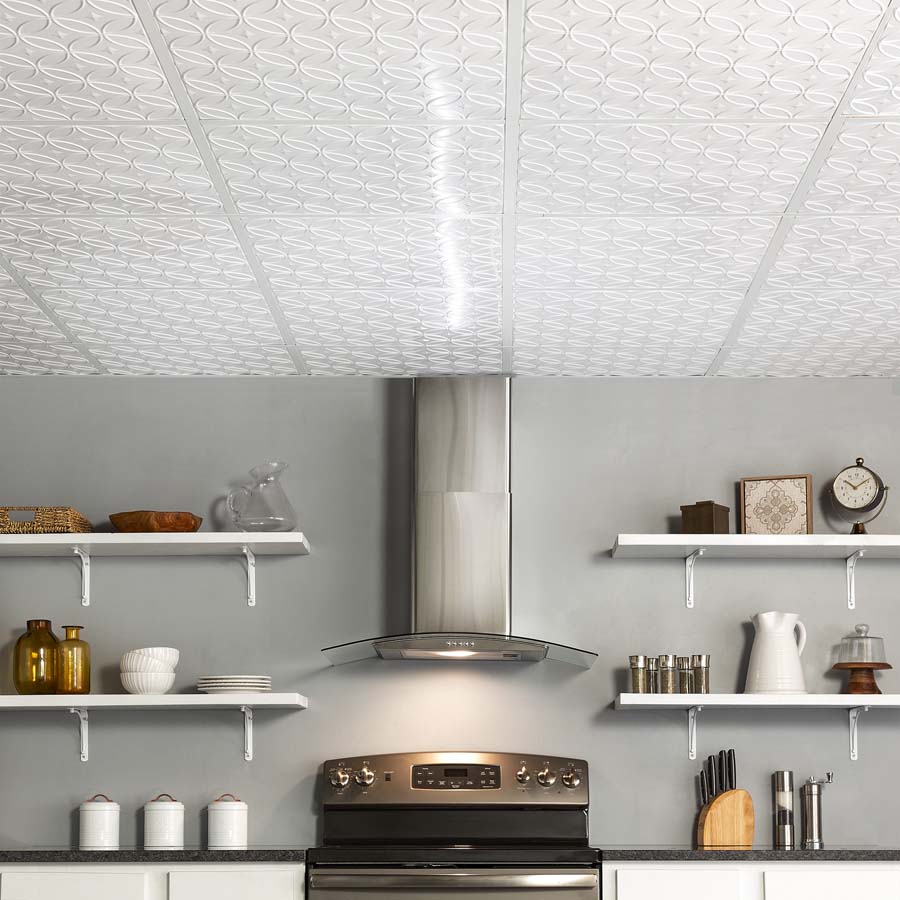 Fasade Ceiling Tile in Rings - DIY Decor Store